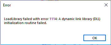 Load Library failed with error 1114 - Knowledge Base - TaxCalc